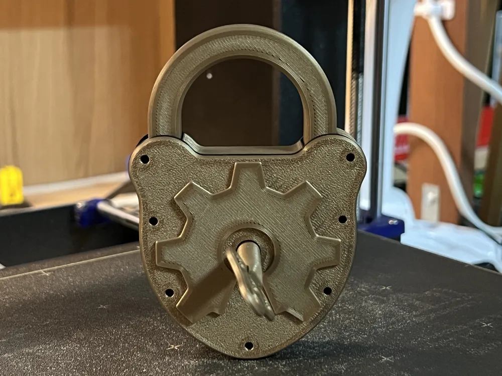 Padlock With Skeleton Key - Free 3D Print Model - MakerWorld