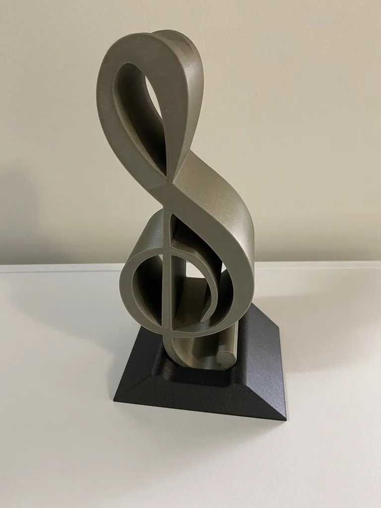 Headphone Stand Treble Clef by muddymaker - MakerWorld