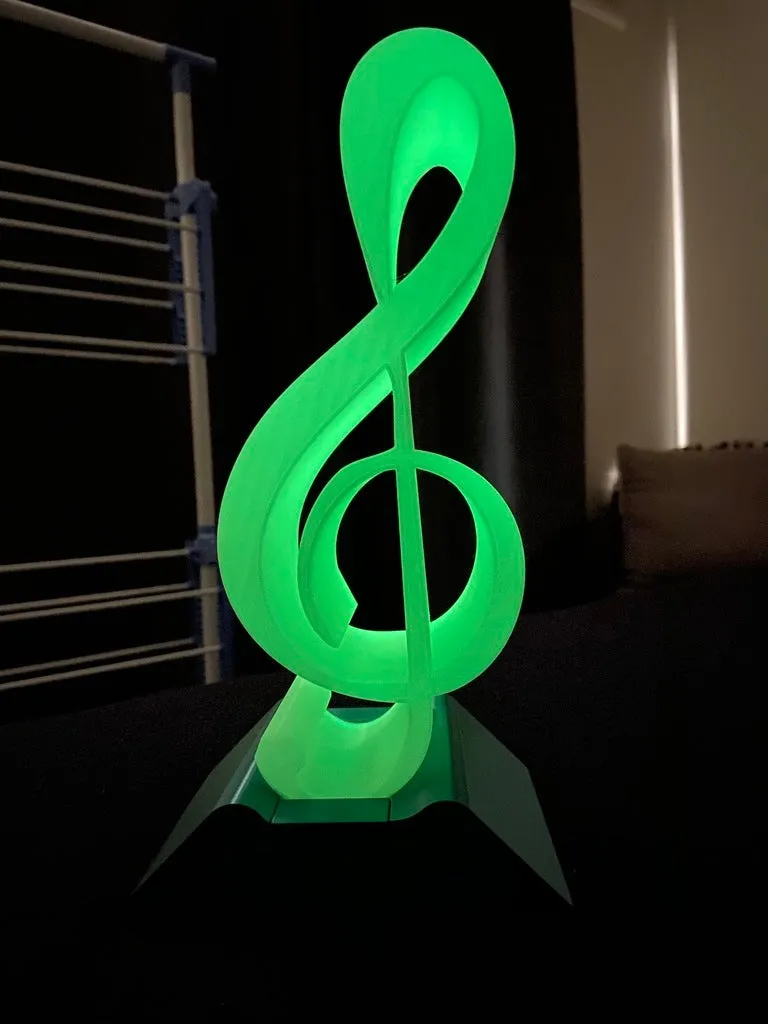 Headphone Stand Treble Clef - Free 3D Print Model - MakerWorld