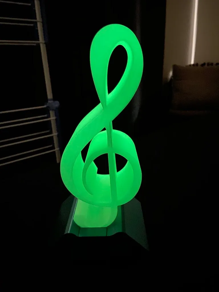 Headphone Stand Treble Clef - Free 3D Print Model - MakerWorld