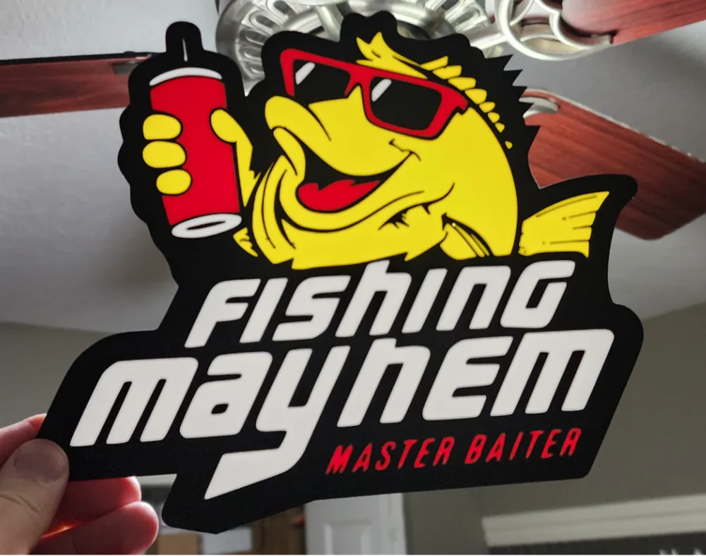 Fishing Mayhem - LED Lightbox by MayHem - MakerWorld
