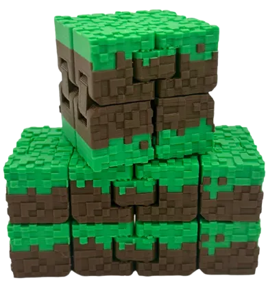Fidget Cubes MC Edition by PiNK_3DP MakerWorld: Download Free 3D Models
