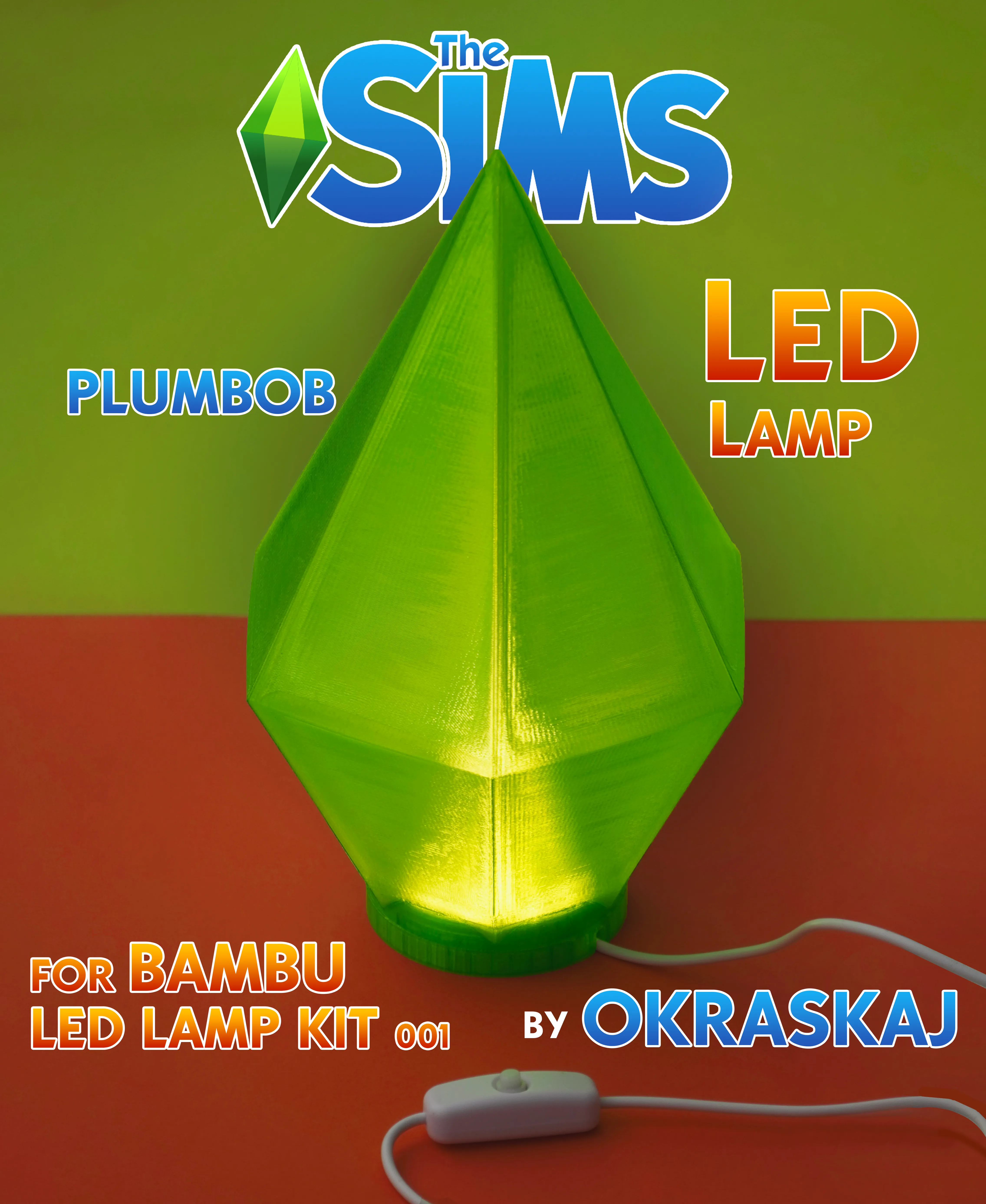 The Sims Lamp- PLUMBOB for Bambu LED Lamp Kit 001 by okraskaj ...