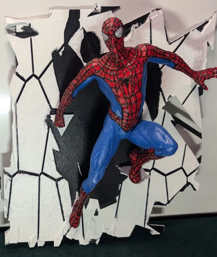 Spiderman Wall Break-through by MadViking MakerWorld: Download Free 3D ...
