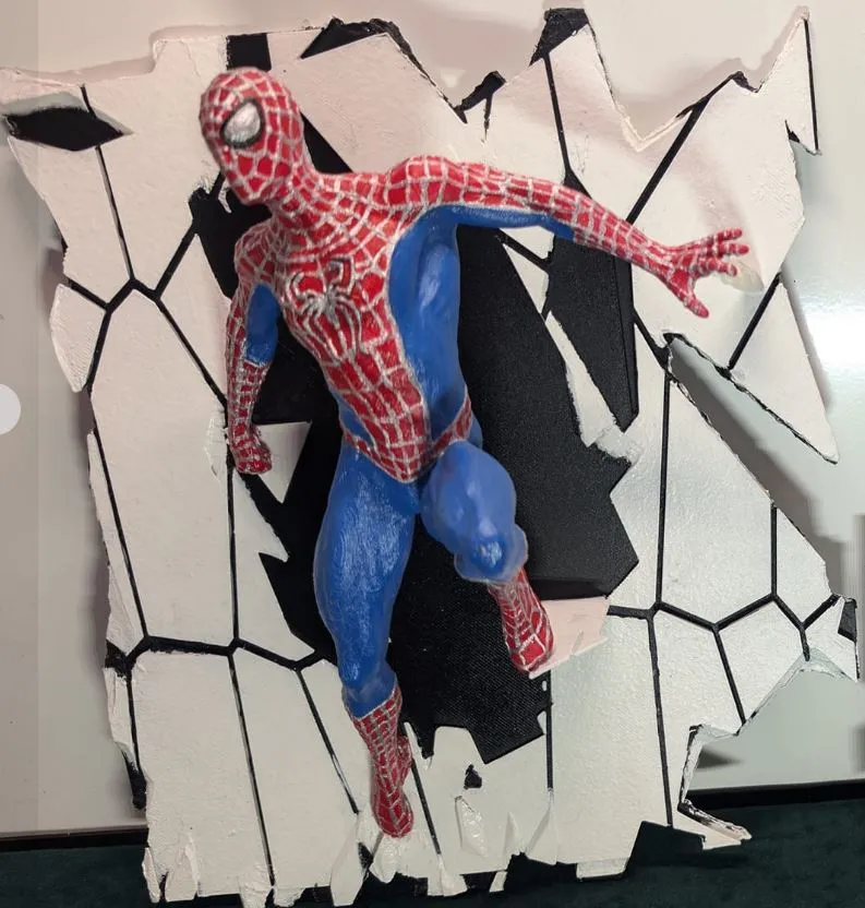 Spiderman Wall Break-through by MadViking MakerWorld: Download Free 3D ...