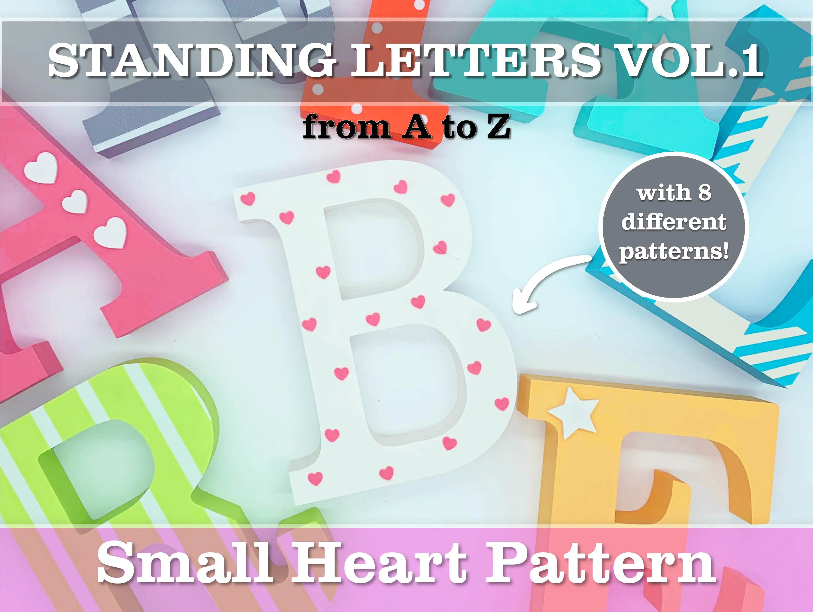 3D Name Standing Letters Pack Vol.1 - Free 3D Print Model - MakerWorld