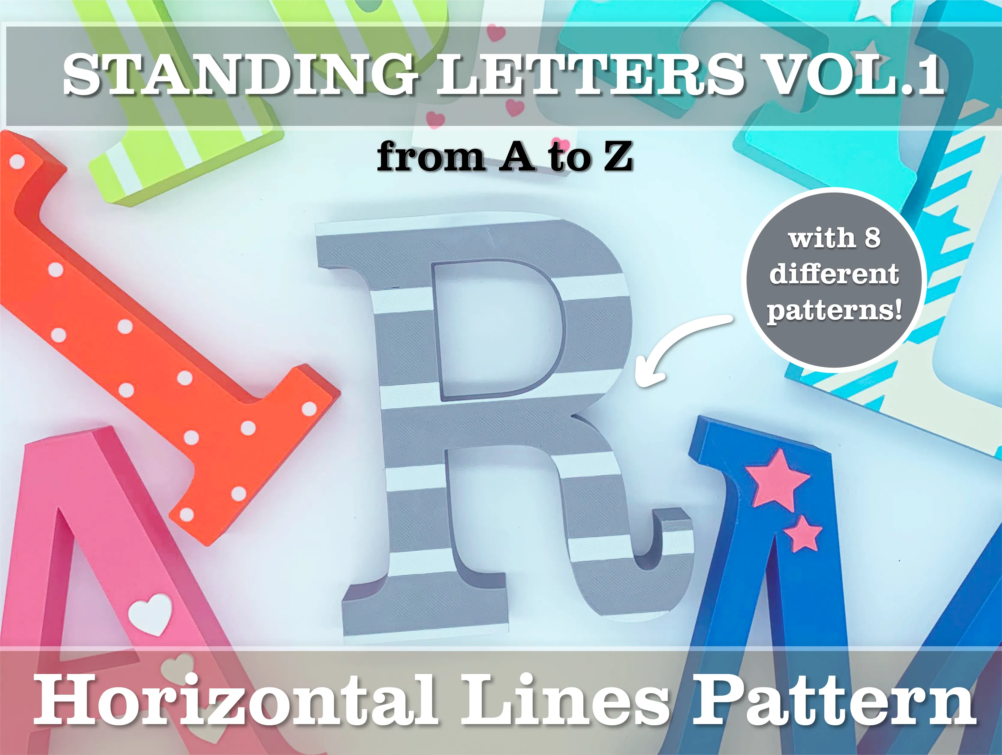 3D Name Standing Letters Pack Vol.1 by Merla3D MakerWorld: Download ...