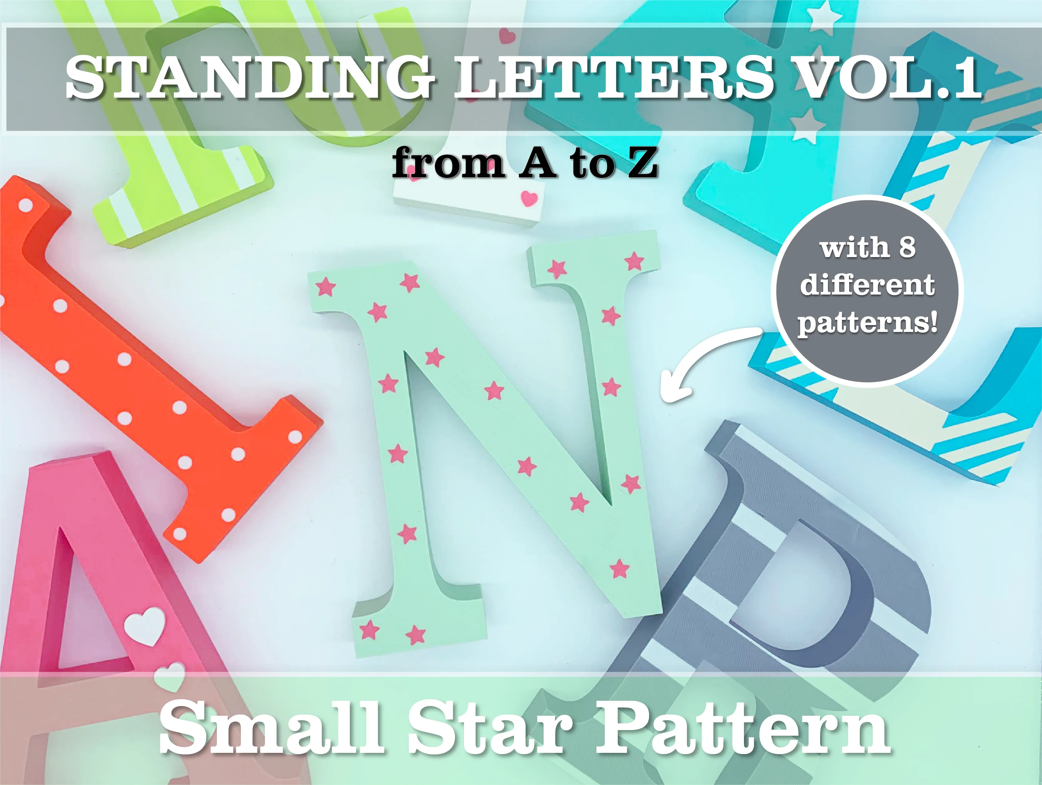 3D Name Standing Letters Pack Vol.1 by Merla3D MakerWorld: Download ...