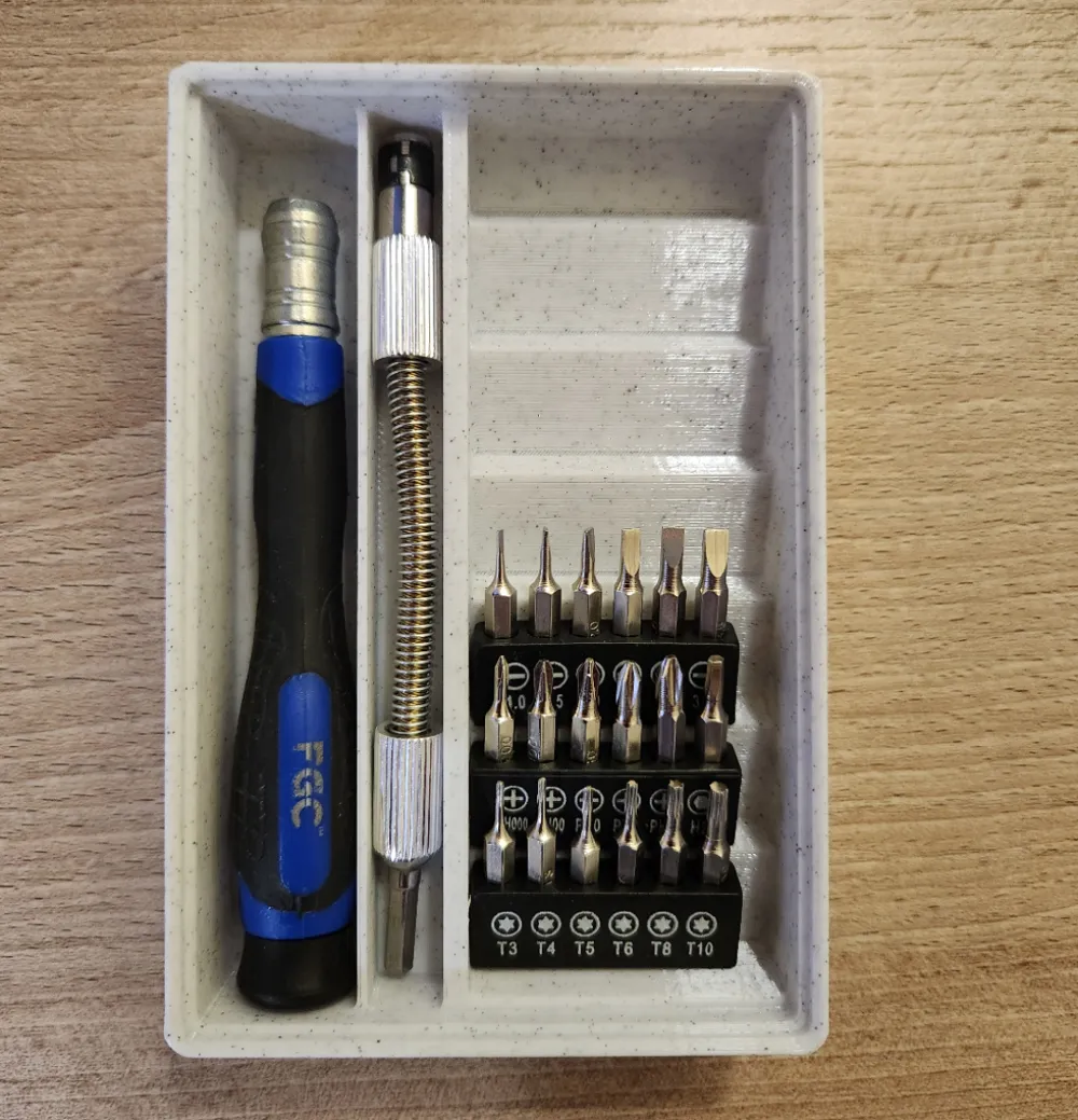 Tiny screwdriver holder Gridfinity 2x3 by Dosso - MakerWorld