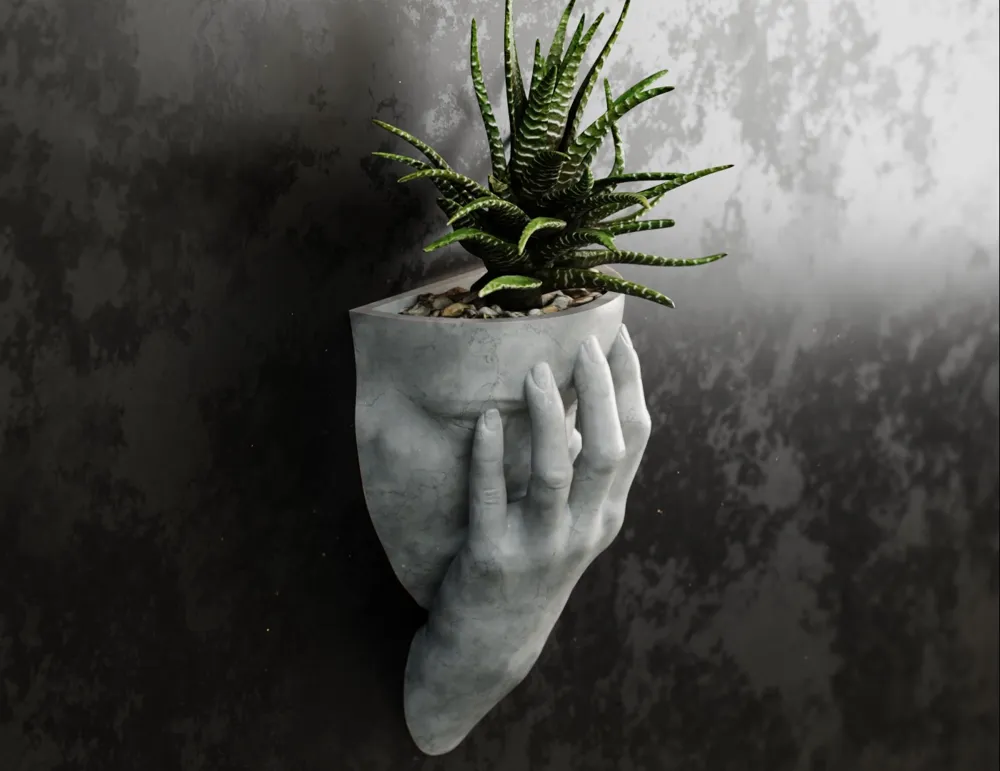 Woman wall flower pot 1 by uni3Dworld - MakerWorld