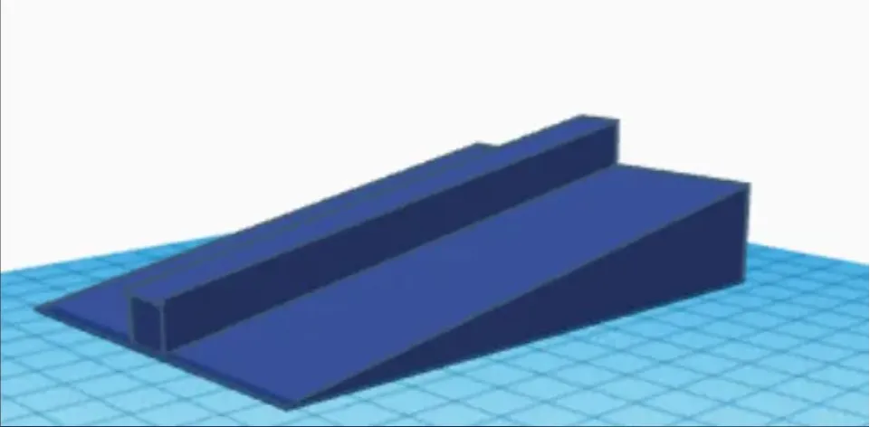 Minature (mini) skateboard ramp with bar by HelloWorld01 - MakerWorld