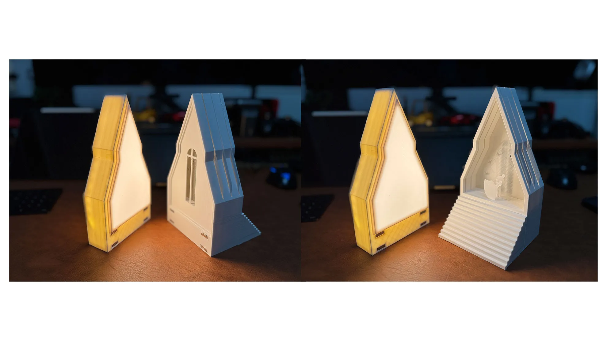 Wedding layered shadow atmosphere light - Free 3D Print Model - MakerWorld