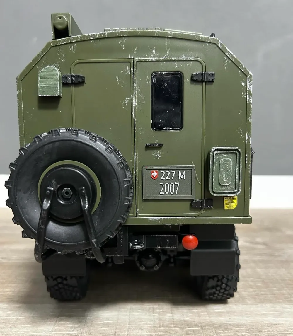 Swiss Military RC license plate by Nevzwy - MakerWorld