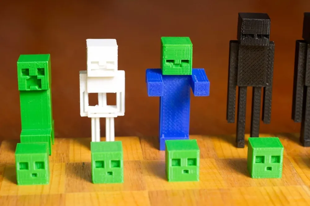 MinecraftChessSet: Blocky Strategy with Characters - Free 3D Print ...