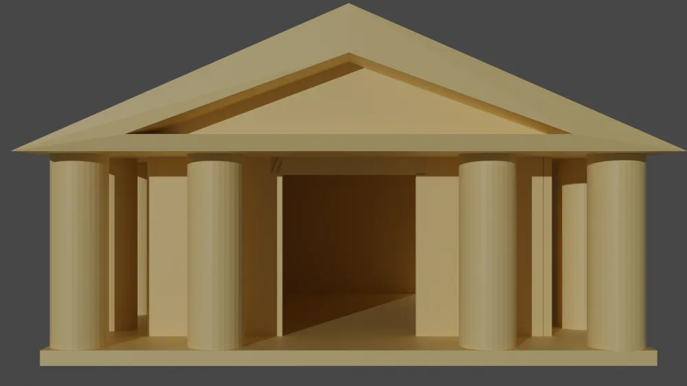 Greek Style Worshipping Temple by ZeusyBoy - MakerWorld