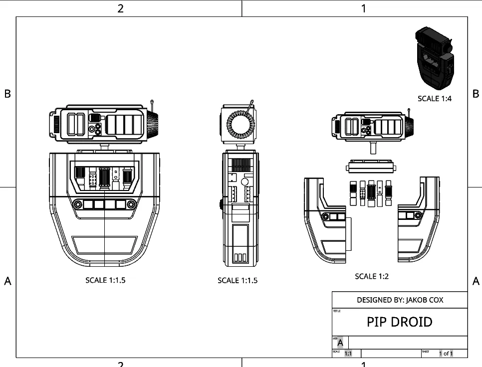 PIP droid(The Acolyte) by ReProps2003 MakerWorld: Download Free 3D Models