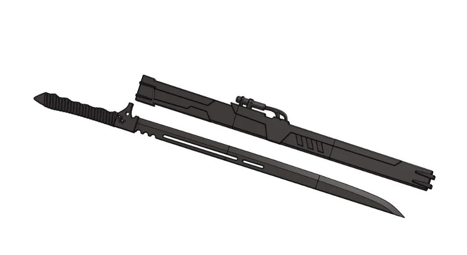 Soshiro Hoshina sword/katana(kaiju no 8) by ReProps2003 - MakerWorld