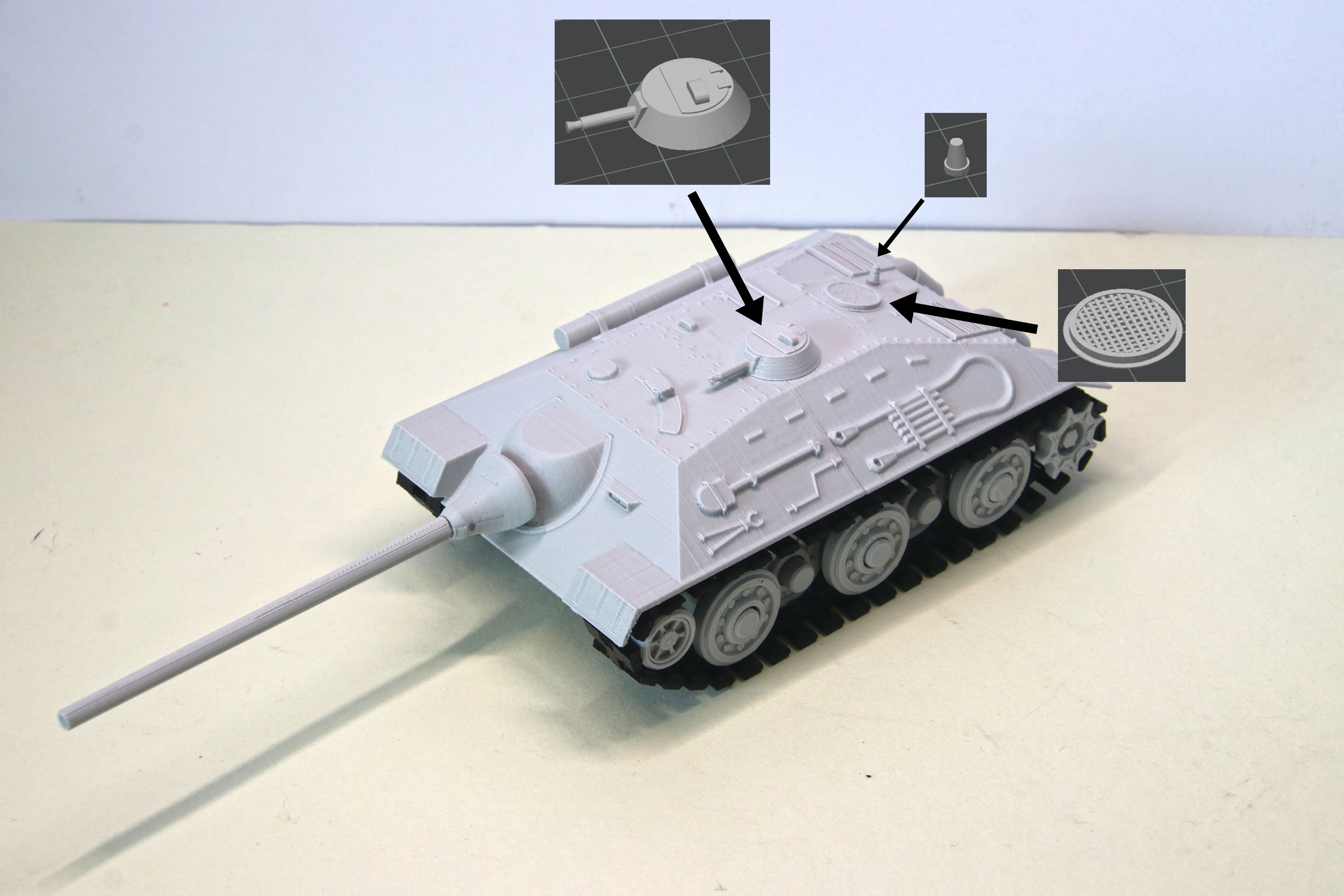 German E25 Tank Destroyer|1/35tank| by 菱鲛LJiao MakerWorld: Download ...