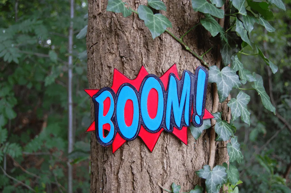 BOOM! graffiti alternative - Free 3D Print Model - MakerWorld