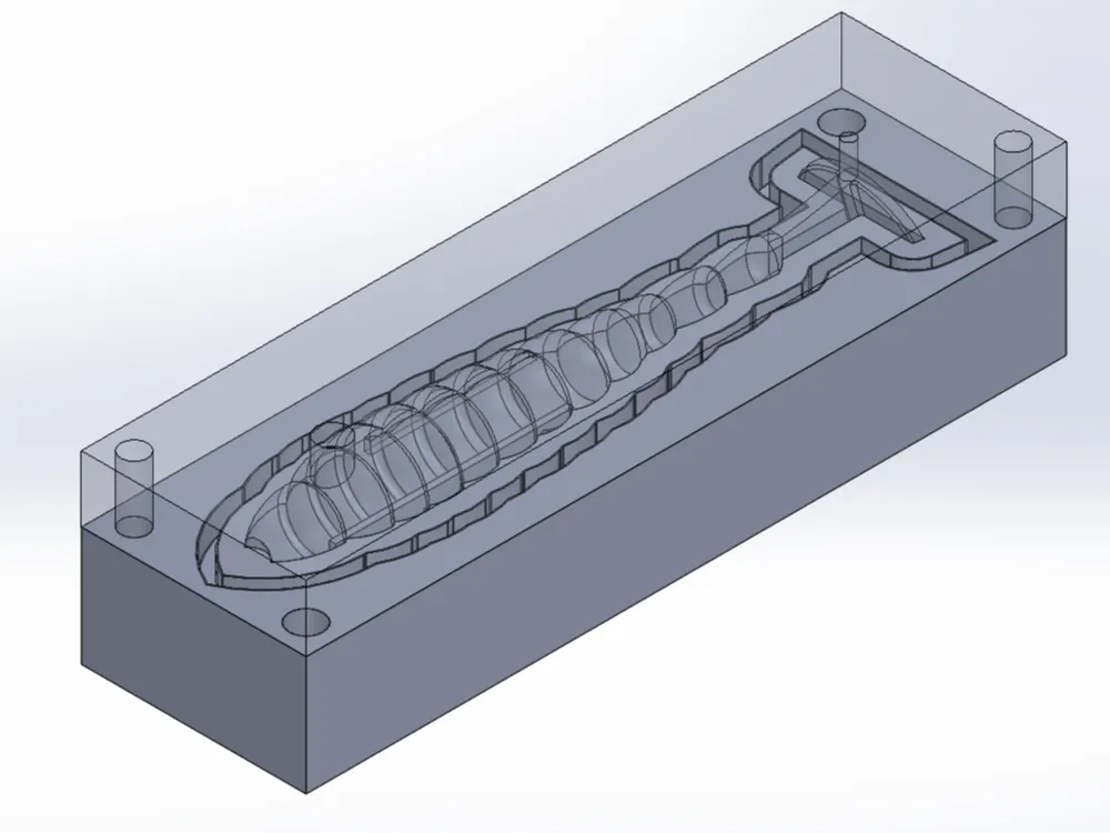 Swim Bait Mold - Free 3D Print Model - MakerWorld