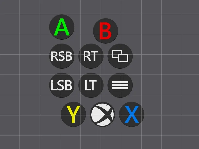 Fanatec Steering Wheel Button Caps - XBox by Peters - MakerWorld