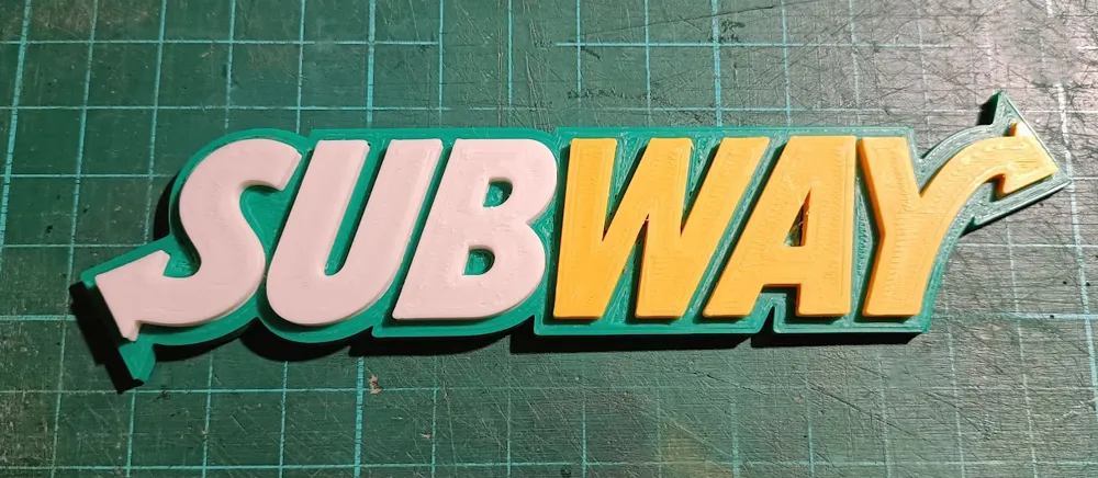 SUBWAY Logo (1992) by Chochi3D - MakerWorld