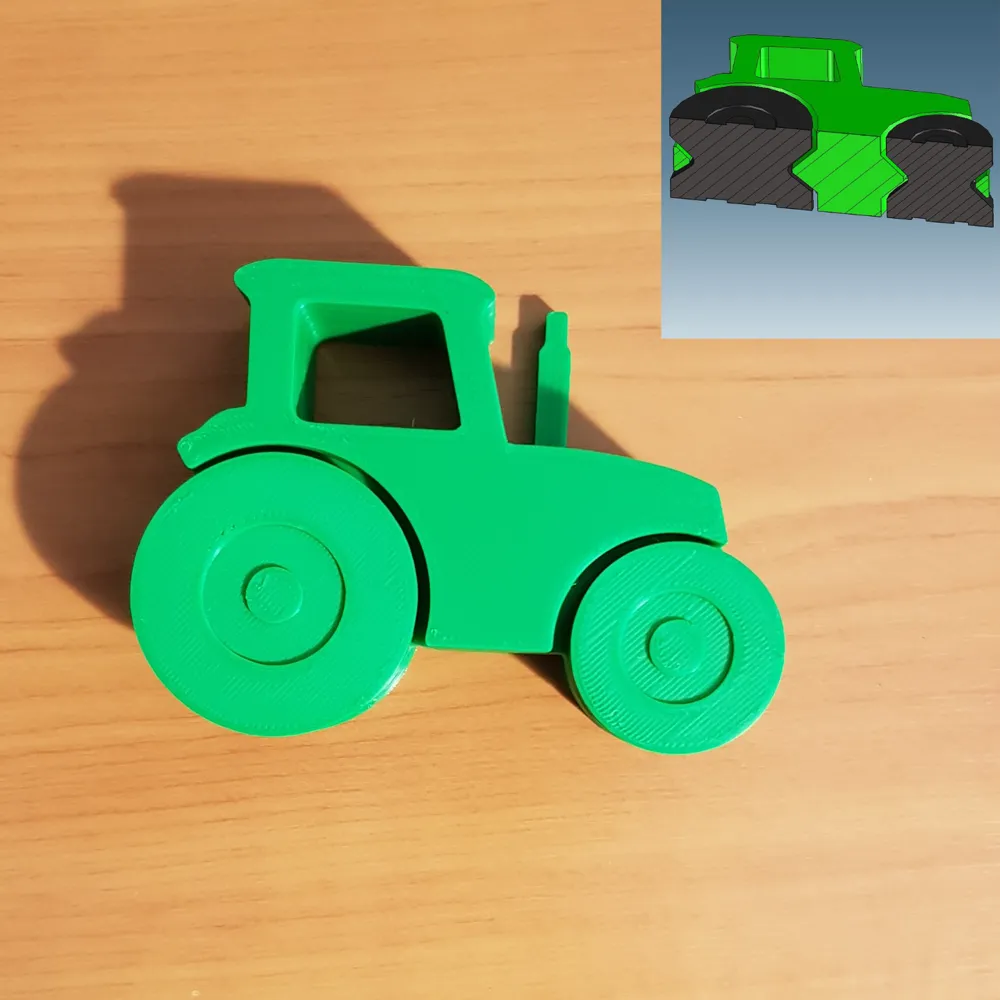 Tractor Print-in-Place by Lele88 MakerWorld: Download Free 3D Models