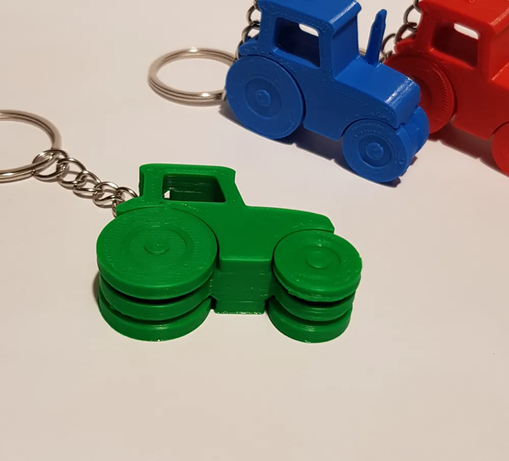 Tractor Keychain Print-In-Place by Lele88 MakerWorld: Download Free 3D ...