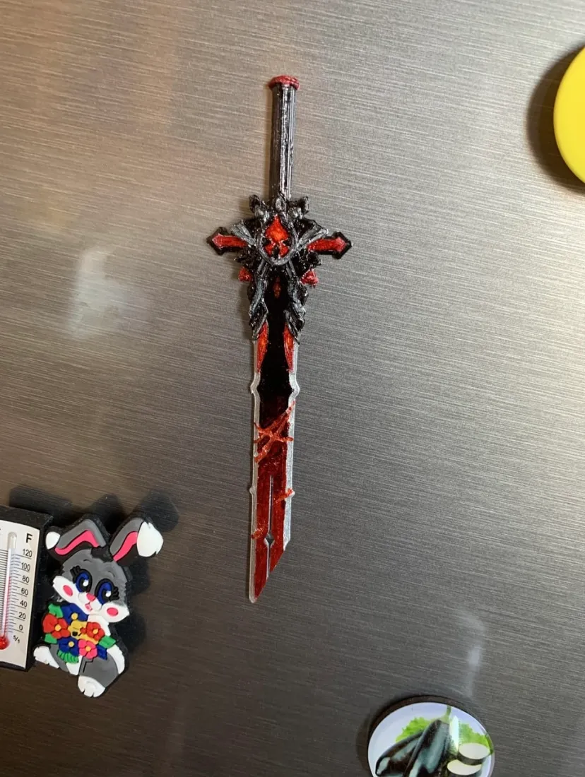 Genshin Impact Grave Stone Sword magnet - Free 3D Print Model - MakerWorld