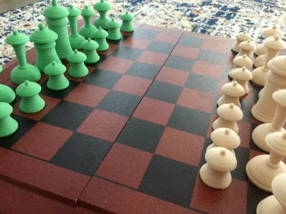 AN INDIAN 'MUSLIM' PATTERN IVORY CHESS SET by PALIprints3D - MakerWorld
