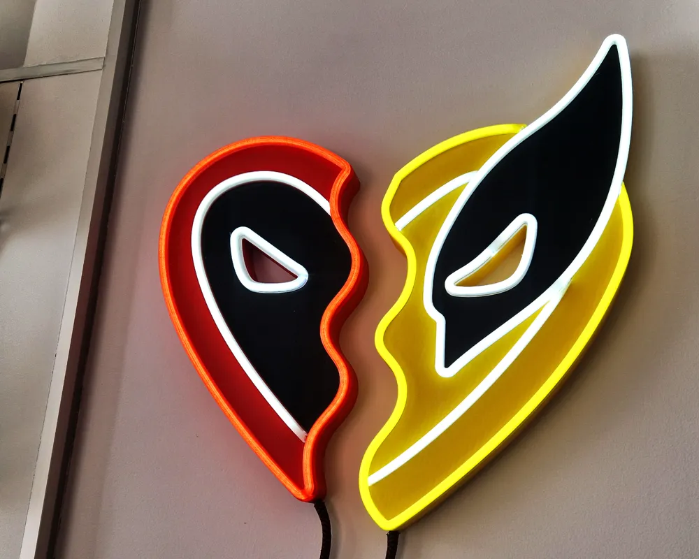 Deadpool & Wolverine Neon by Control3D - MakerWorld