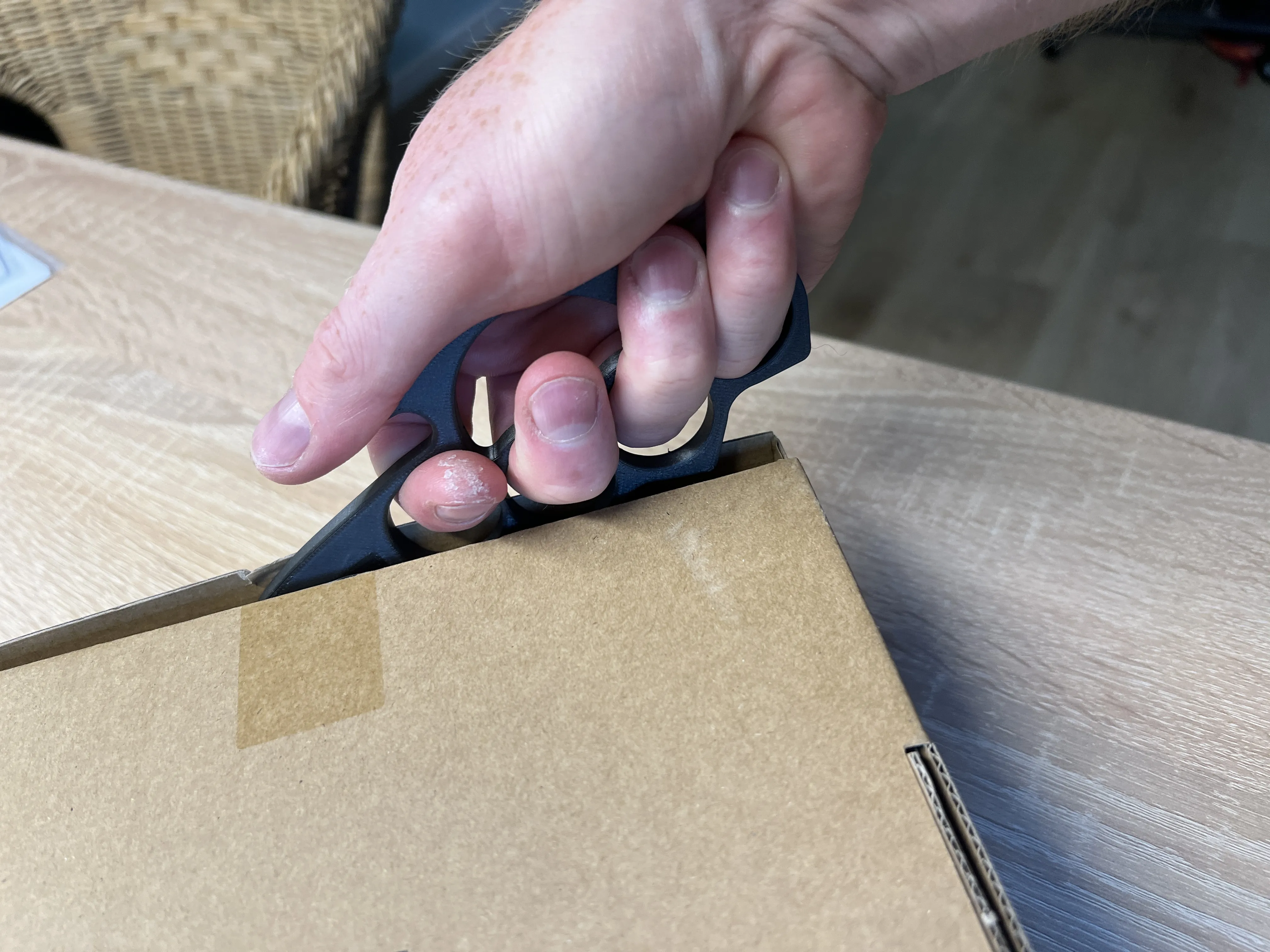 Brass Knuckles Box opener by LemonArts MakerWorld: Download Free 3D Models