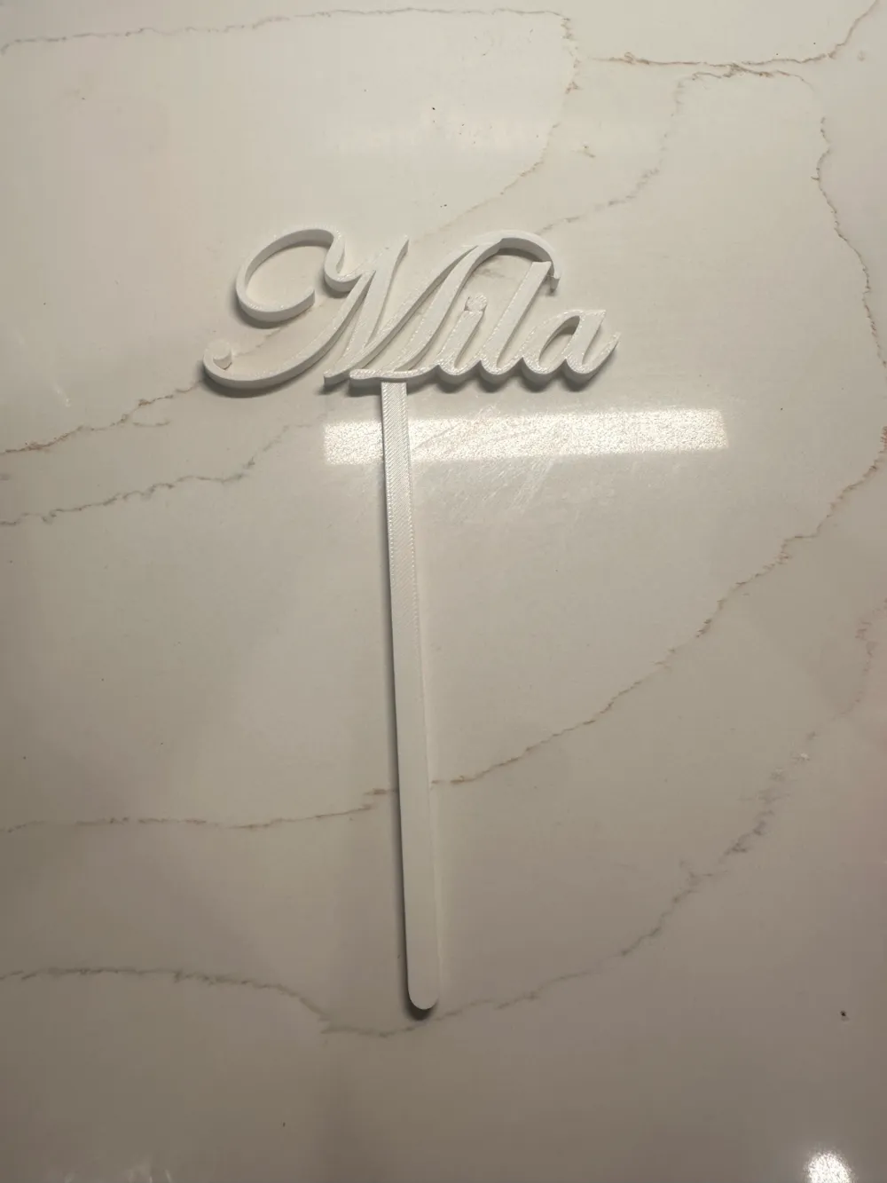 Cake topper Mila Birthday cake topper by JeffMcMuff - MakerWorld