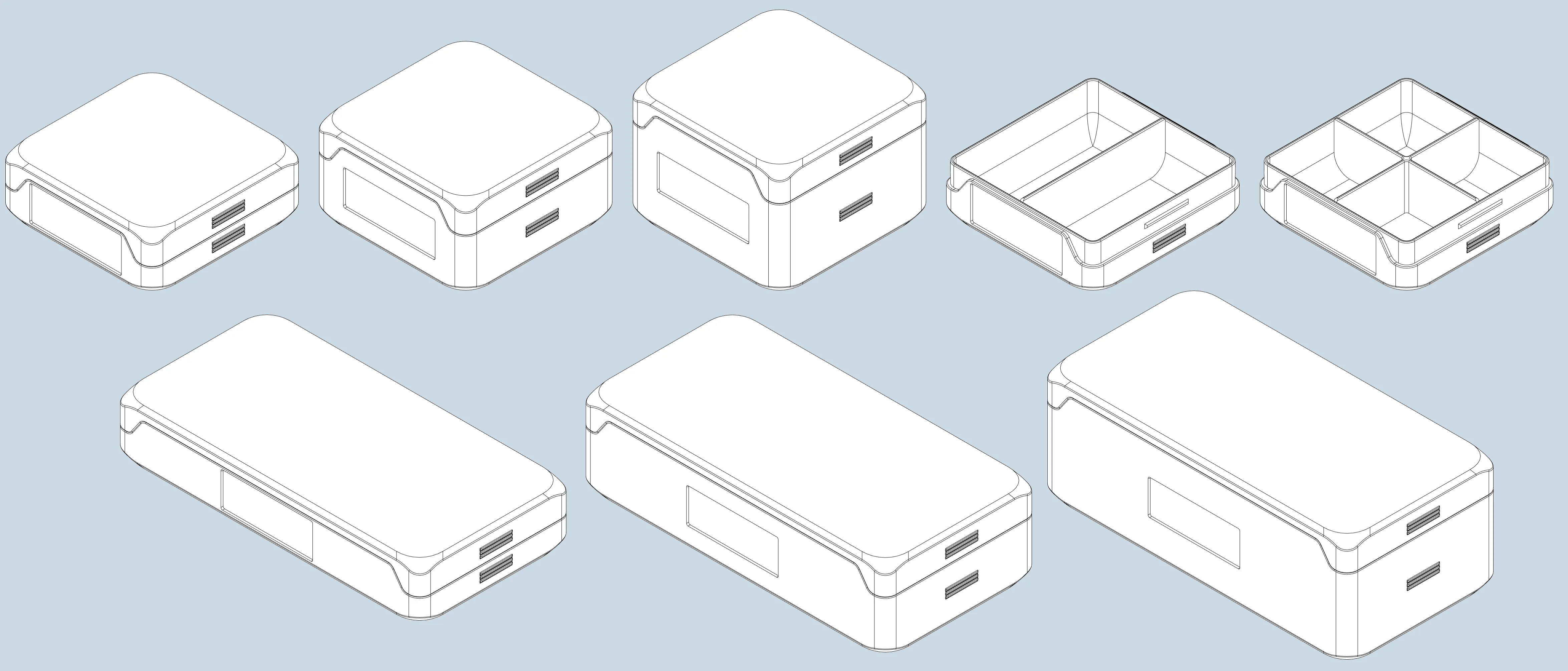 Small Parts Storage Box w/Gridfinity tray - Free 3D Print Model ...