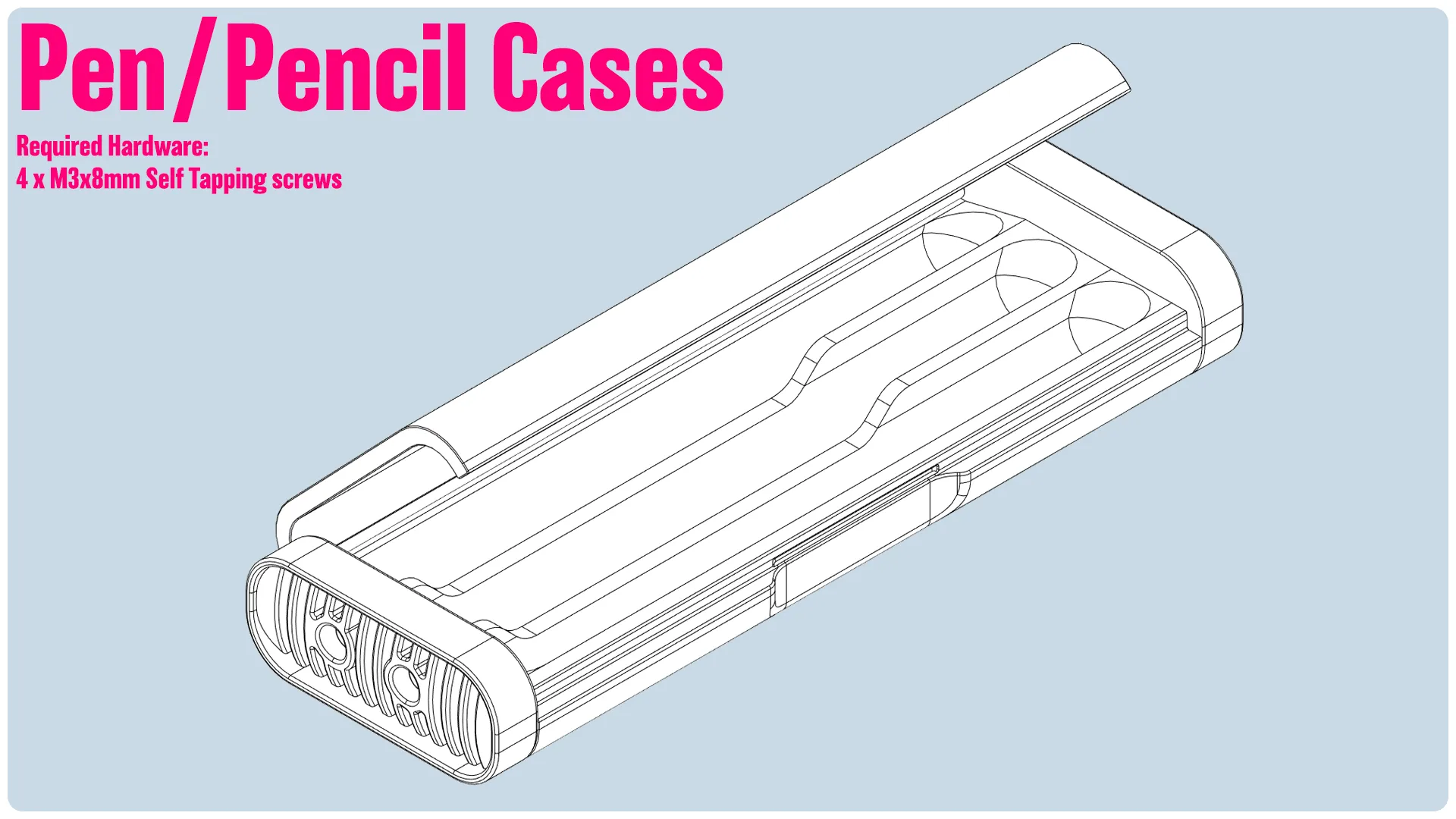 Stylish Modern Tech Inspired Pen/Pencil cases by Josh-3D - MakerWorld