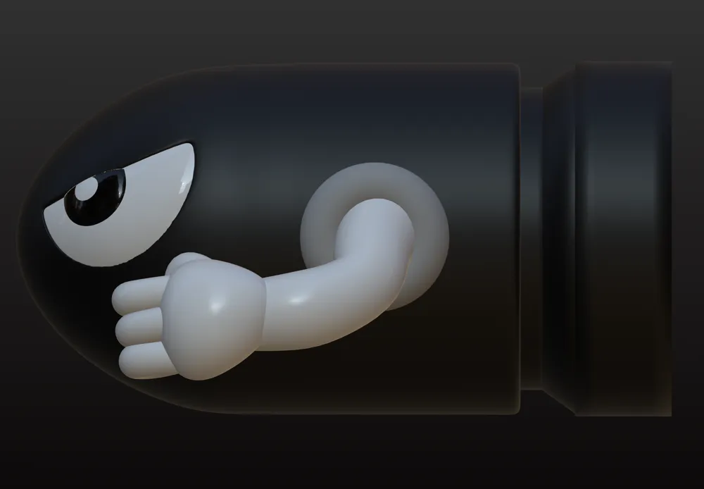 Bullet Bill by Unreal Visionz - MakerWorld