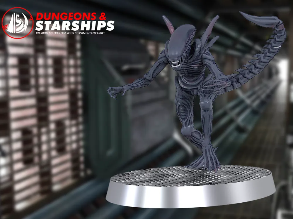 Xenomorph - Pose 1 - Alien by Dungeons And Starships MakerWorld ...