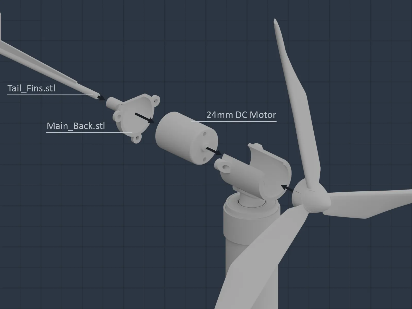 Basic Wind Turbine - Free 3D Print Model - MakerWorld