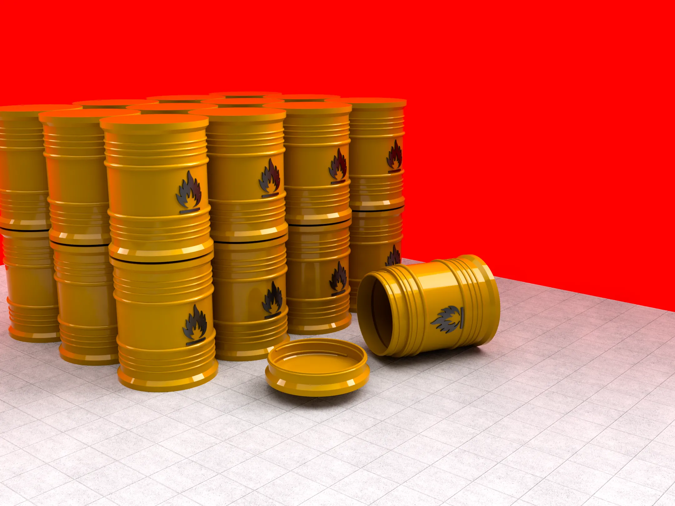 Biohazard Waste Barrel Keychain by Eternity Labs MakerWorld: Download ...