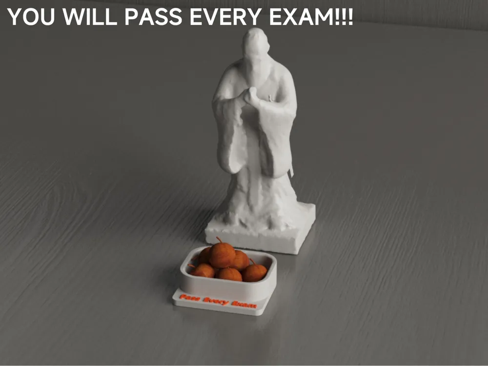 God of Exams Good luck on your exams! by Cassen - MakerWorld