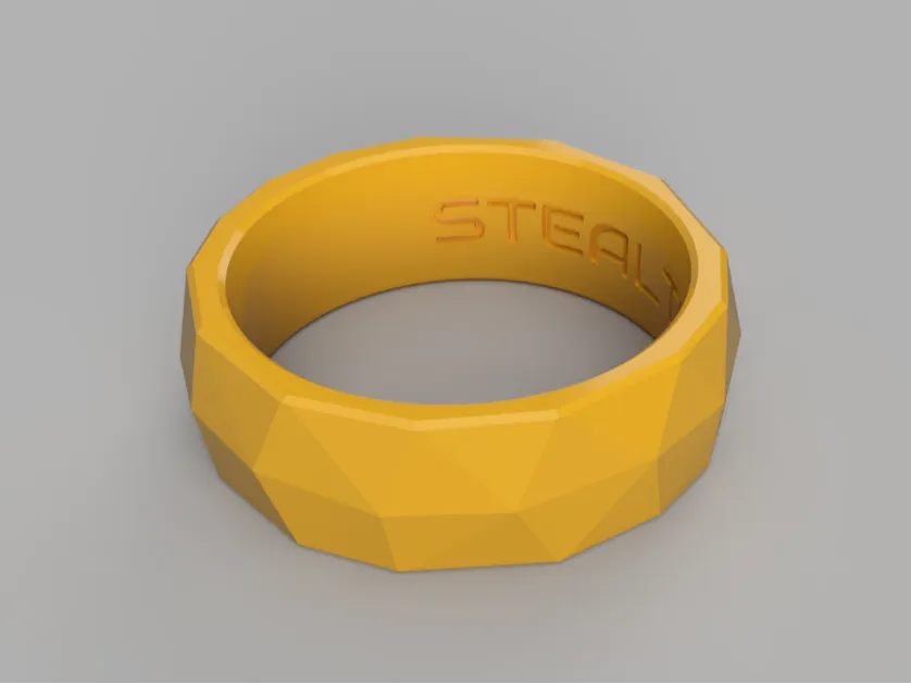 Low Poly Ring Size 9.5 by Stealth3d - MakerWorld