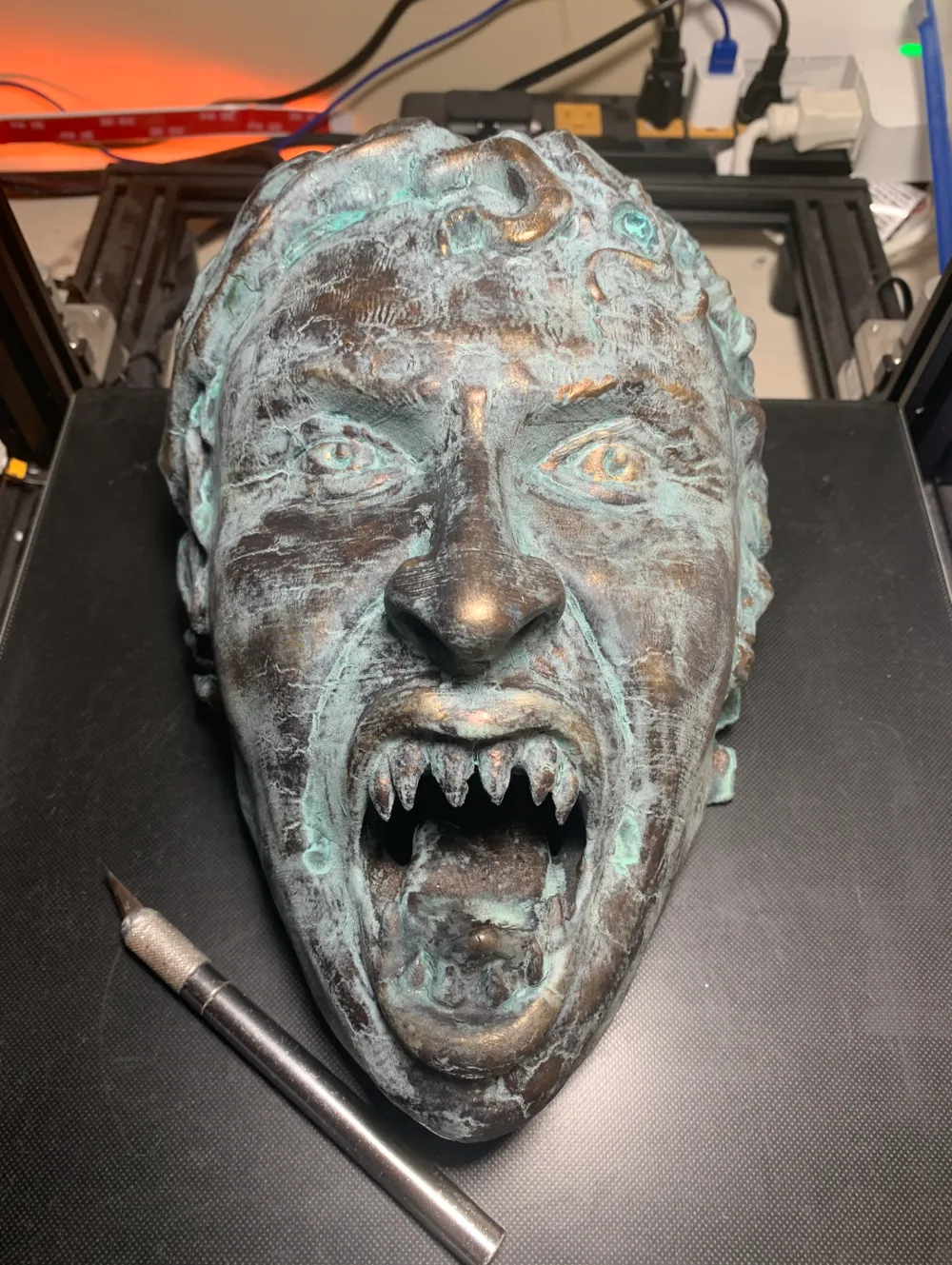 Dr. Who weeping angel mask by Lowteklos MakerWorld: Download Free 3D Models