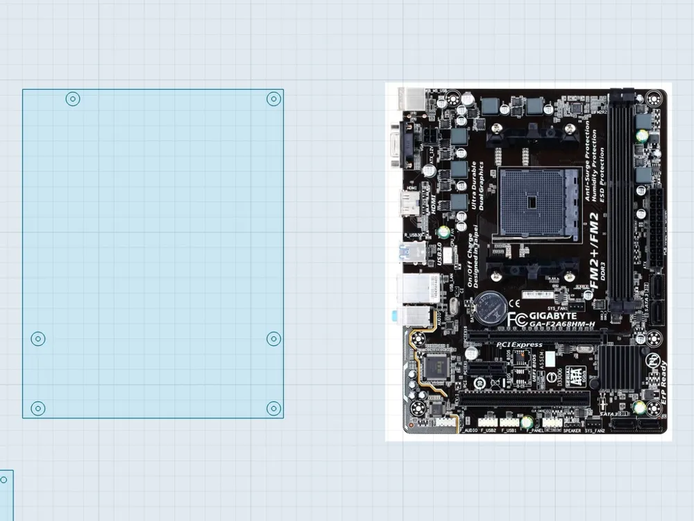 mATX Motherboard Mounting Plate by ChunkAhoy - MakerWorld