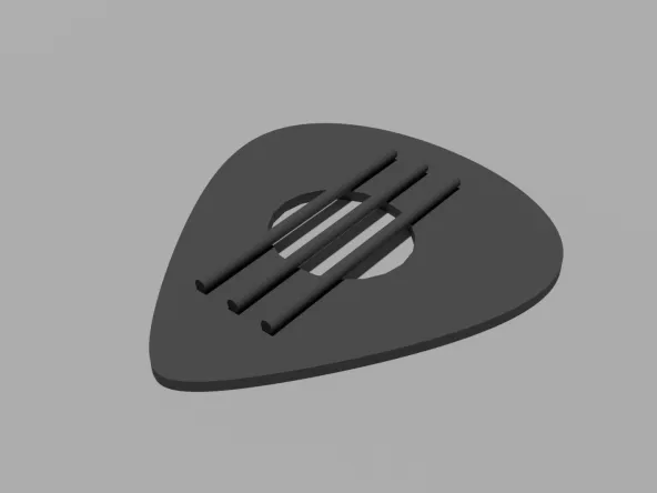 Cool guitar pick - stylish by AugustBedre - MakerWorld
