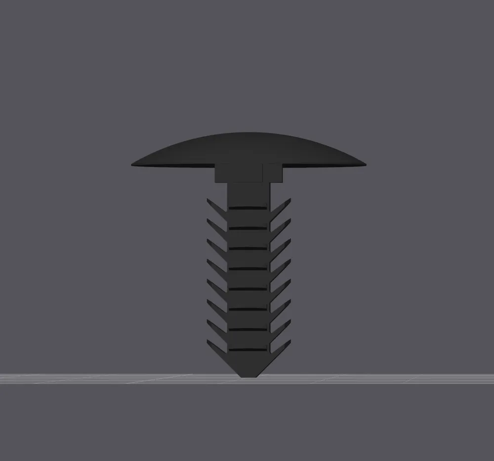 Push-In Rivets with Ribbed Shank - Free 3D Print Model - MakerWorld