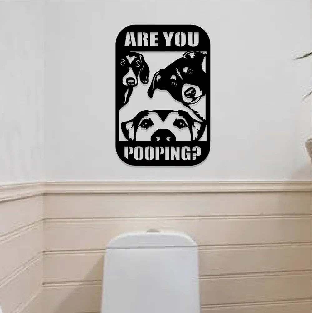 Are you pooping? Doggo's Bathroom Sign by Dragoneye Jo - MakerWorld