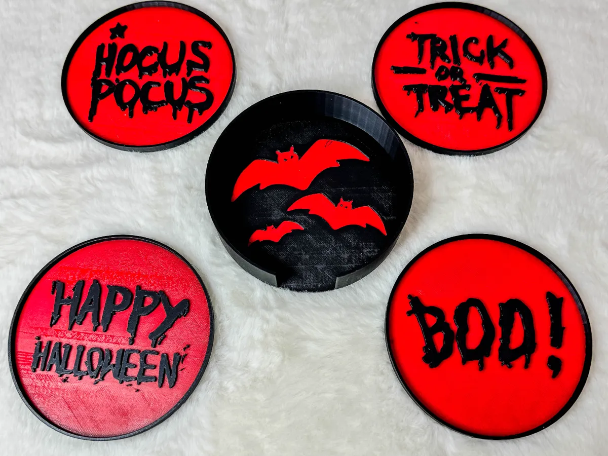 Halloween Coasters von stranger_than_me MakerWorld: Kostenlose 3D ...