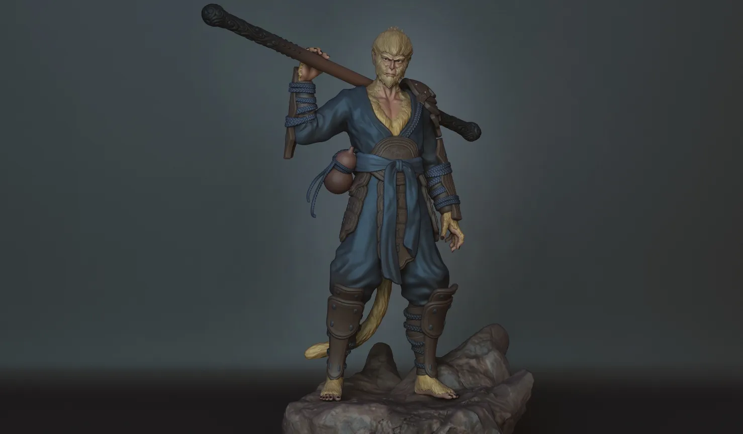 Wukong Black Myth_cloud version with "悟空" base Remixed by QWO - MakerWorld