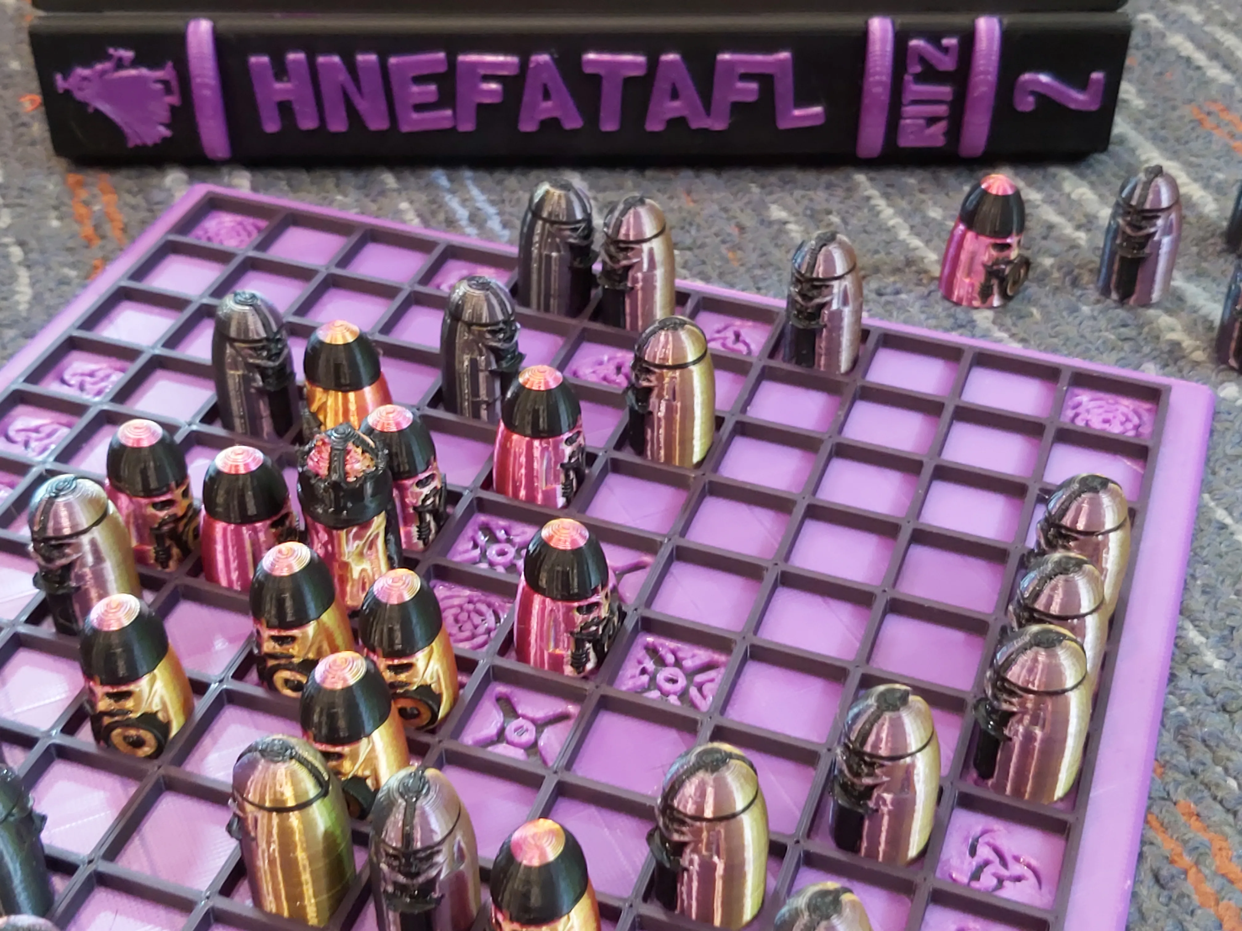 HNEFATAFL The Viking Board Game - Bookcase Edition - Free 3D Print ...