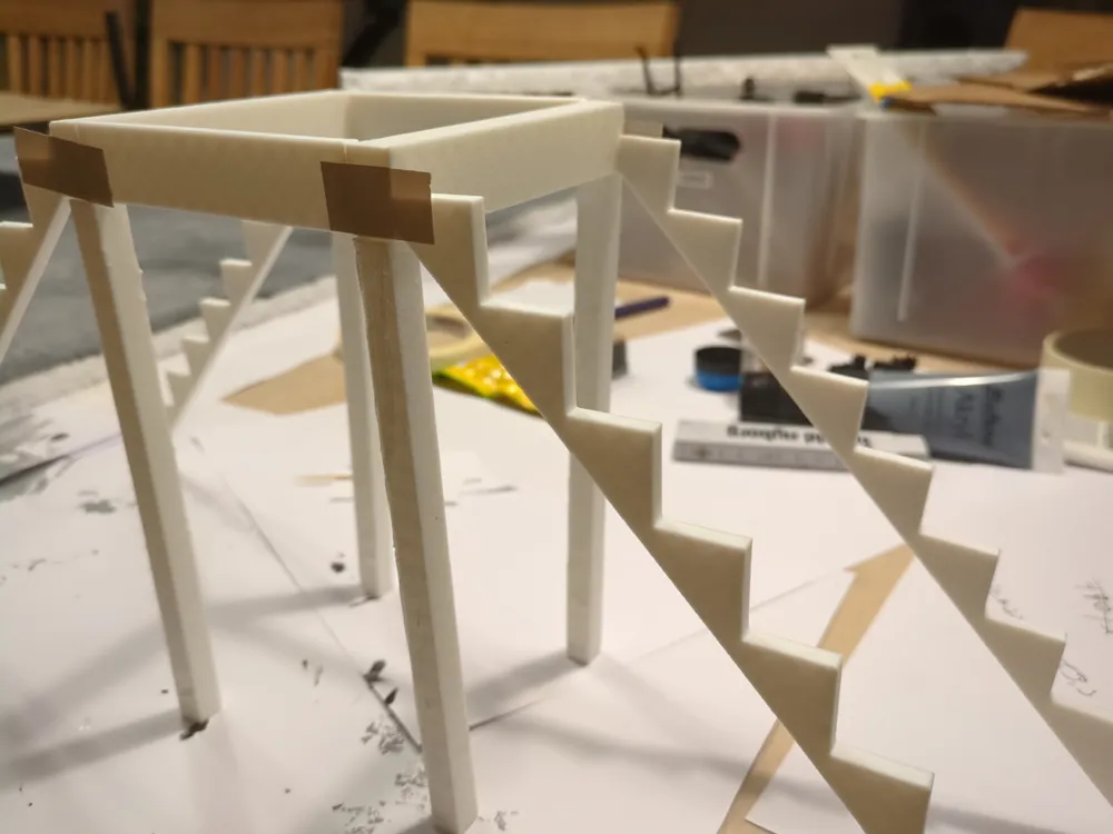 Stairs with platform and 2 stairs by Enrico Design MakerWorld: Download ...